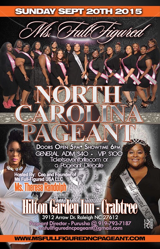 Ms. Full-Figured NC Pageant is Sunday, September 20, 2015. – CRUSH
