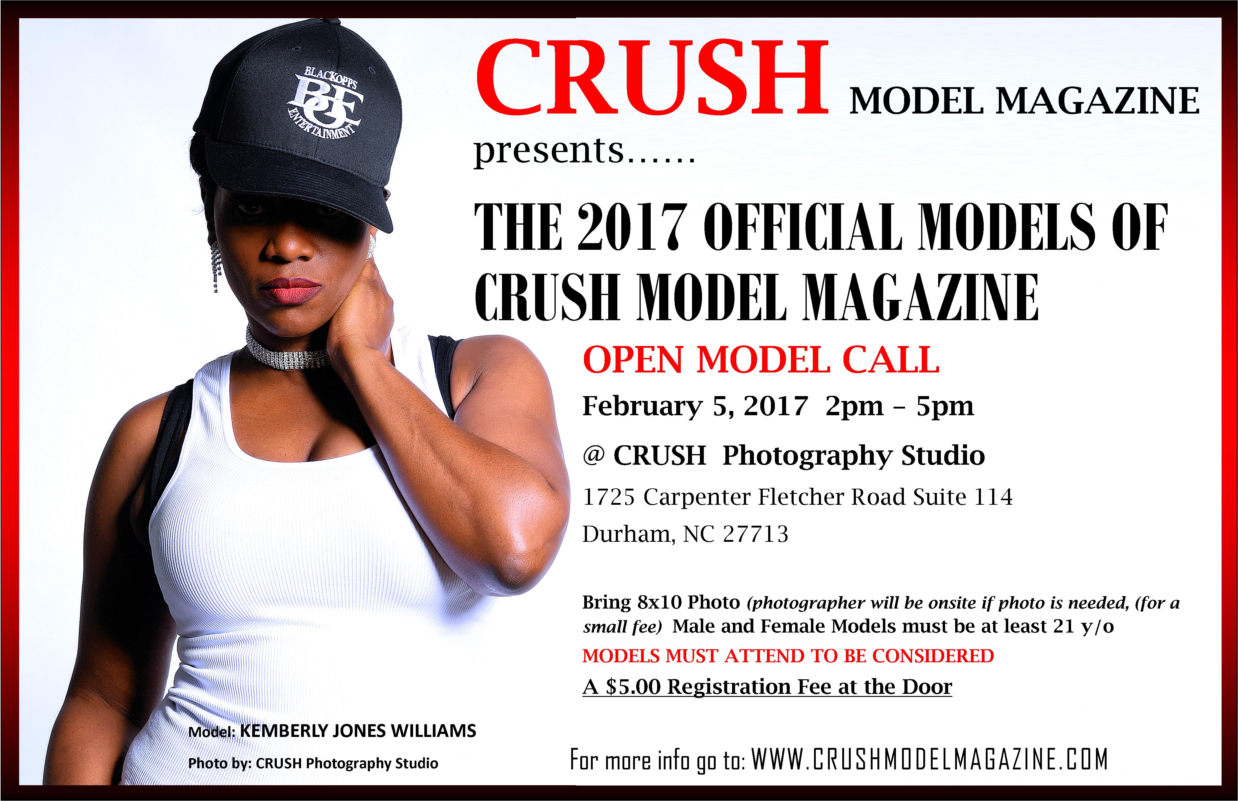 The 2017 Official Crush Models Of Crush Model Magazine Open Call Crush